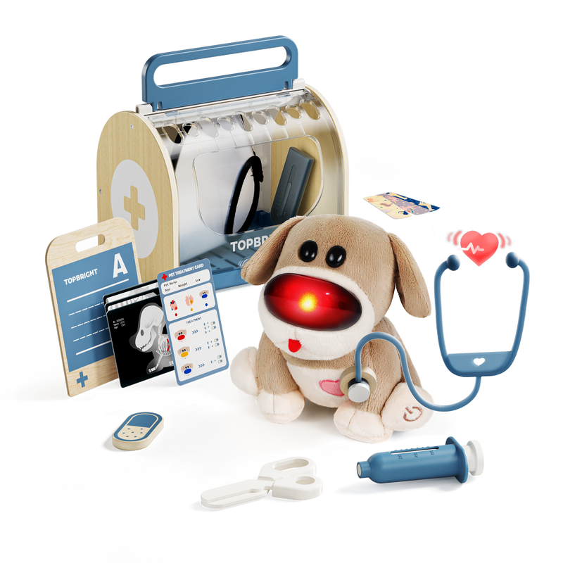 Interactive Vet Toy for Kids with Plush Dog & Doctor Tools | Care Pets ...
