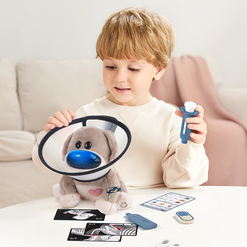 Interactive Vet Toy for Kids with Plush Dog & Doctor Tools | Care Pets ...