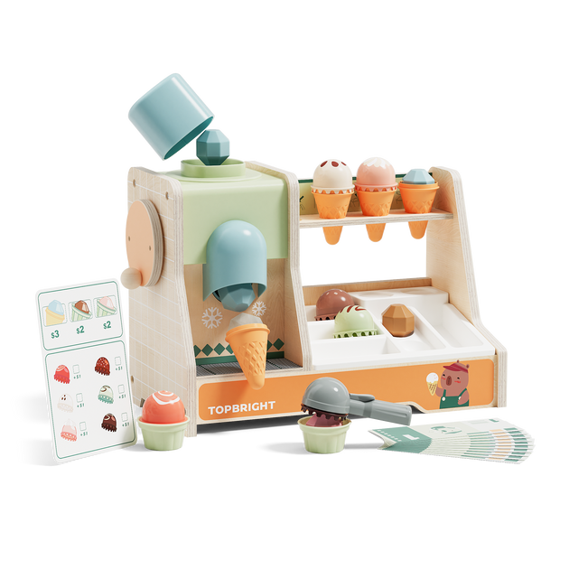 Montessori Ice Cream Boutique | Wooden Pretend Play Shop Toy for Kids